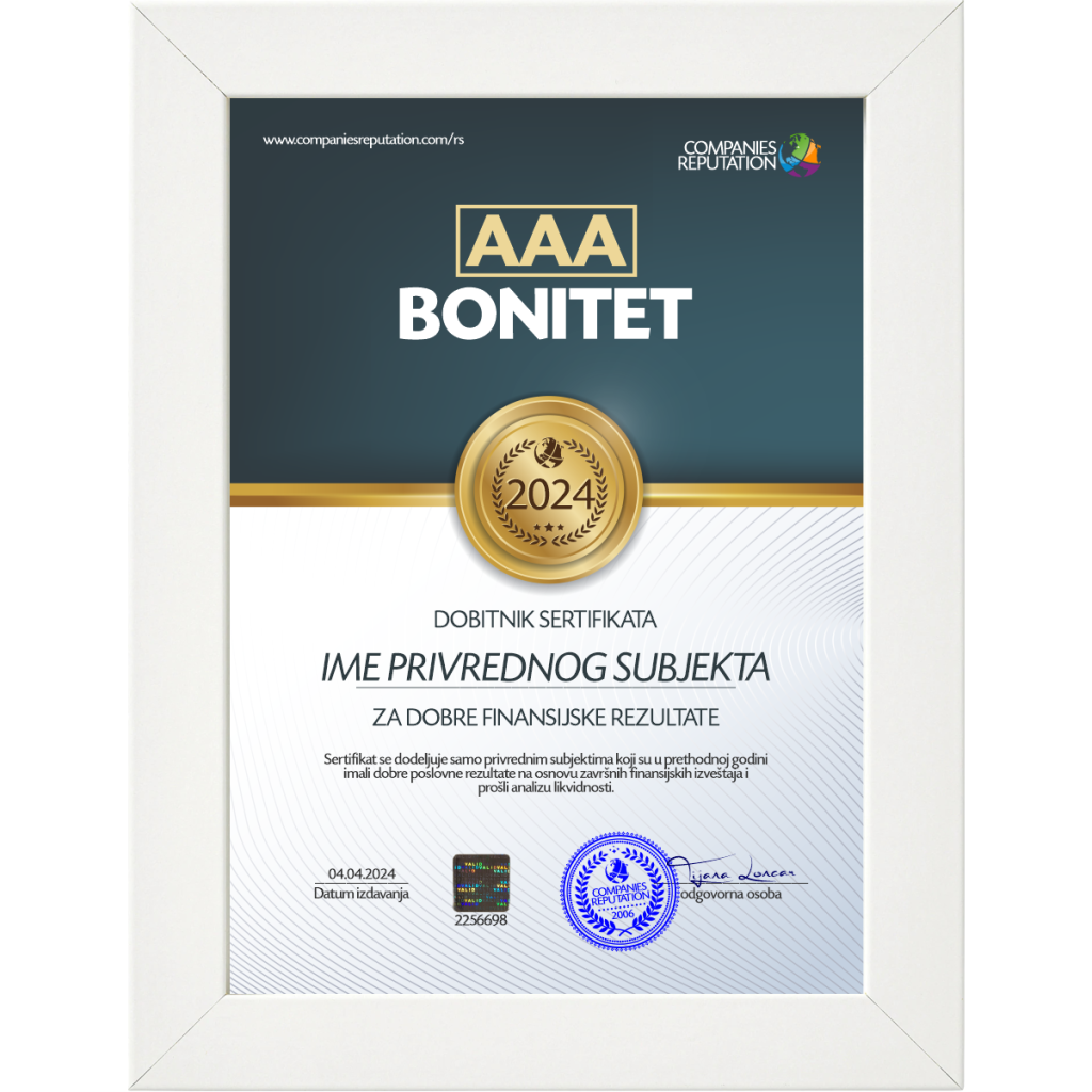 Cenovnik – Companies Reputation